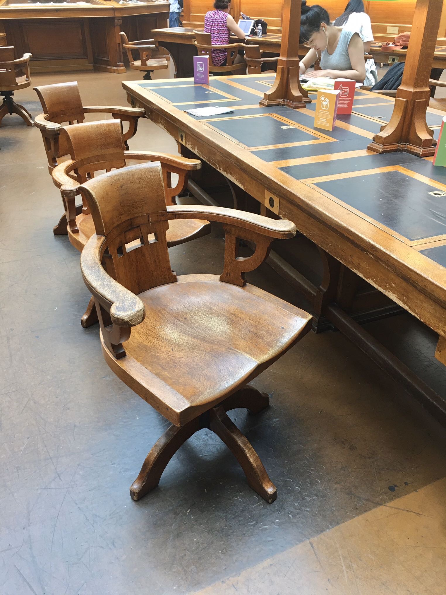 The State Library furniture is pretty old, and stylish for 1913 ...
