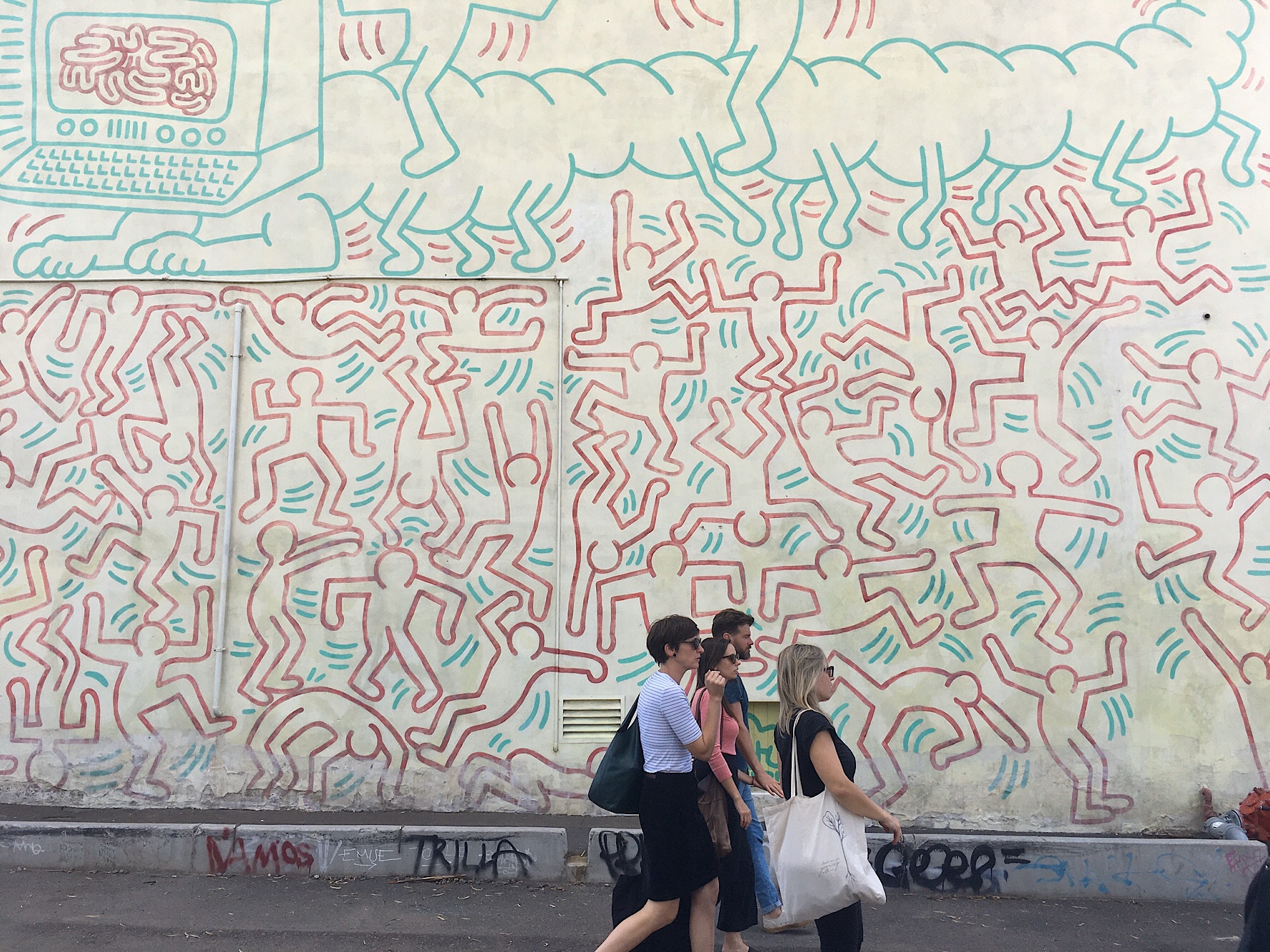 Keith Haring mural Collingwood, 1984 – Storey of Melbourne