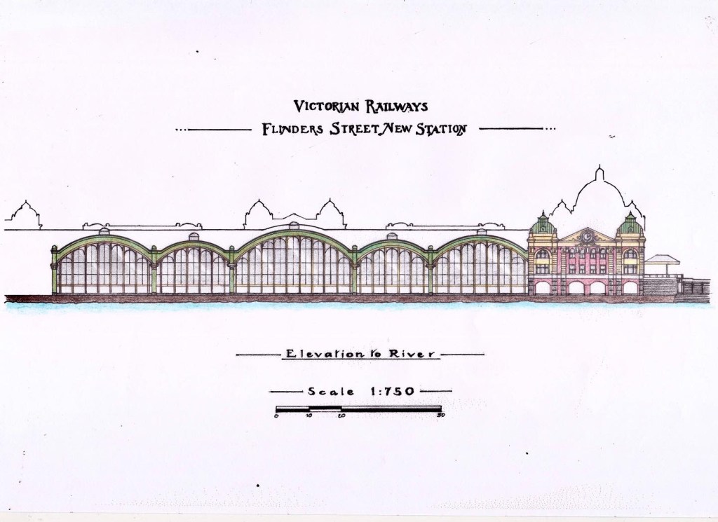 Flinders Street Station – as it might have been. – Storey of Melbourne