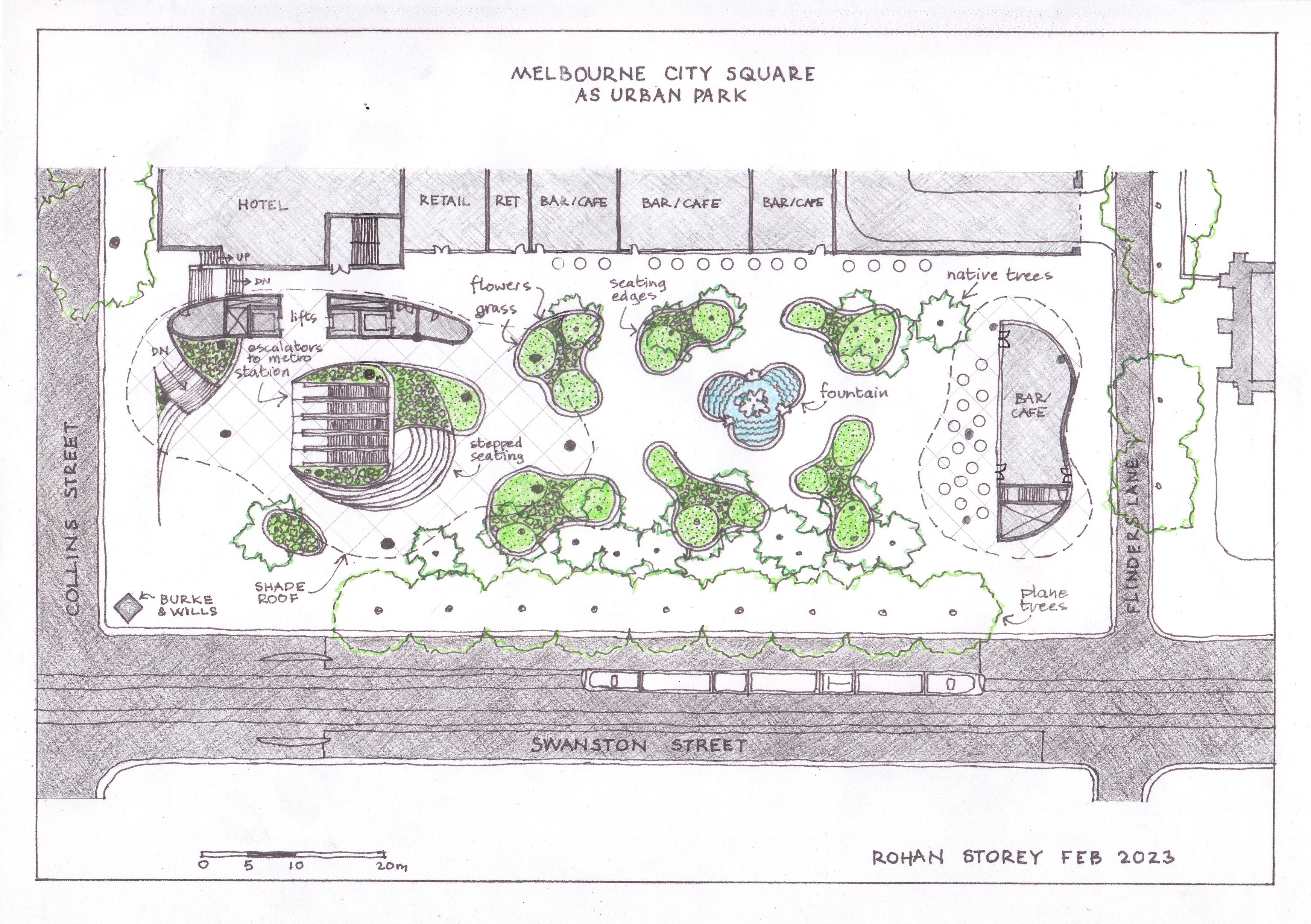 City Square as an urban park – Storey of Melbourne