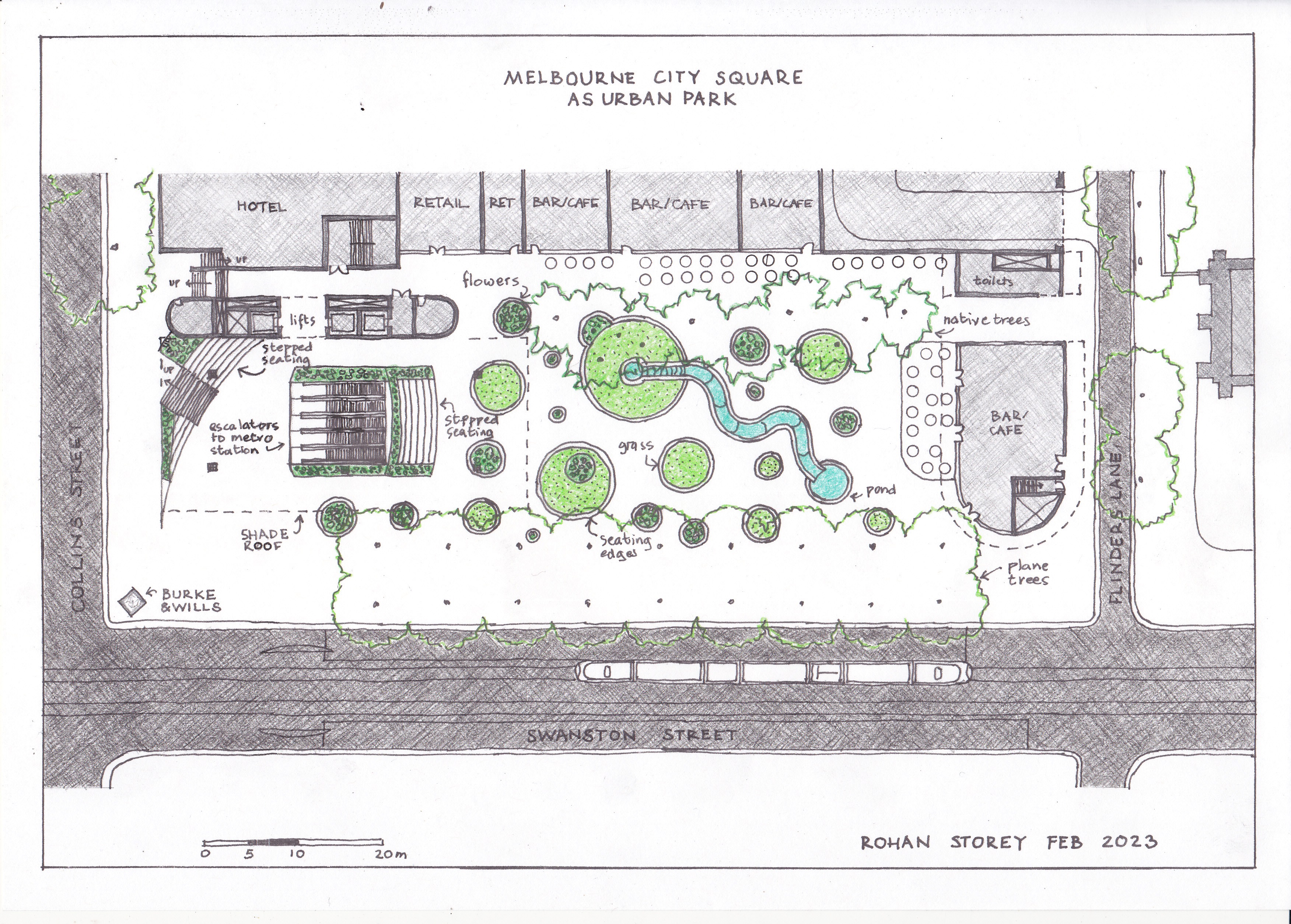 City Square as an urban park – Storey of Melbourne