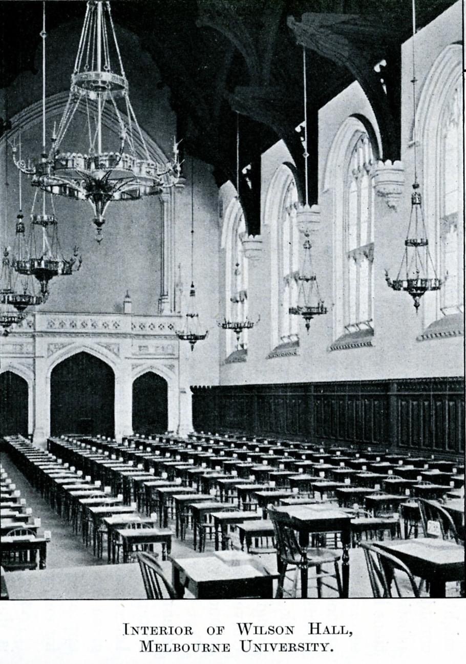 Wilson Hall, Melbourne University – Storey of Melbourne